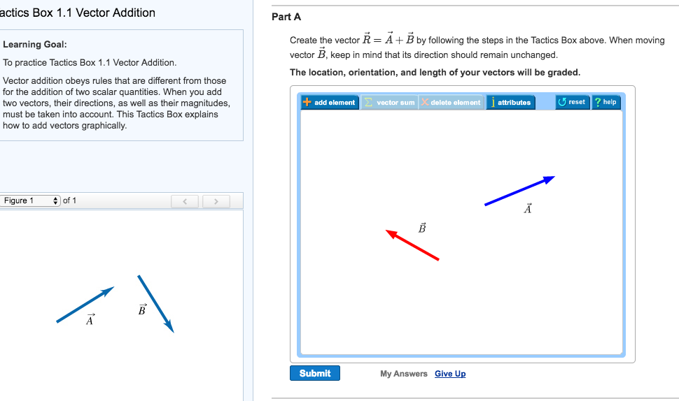 Solved actics Box 1.1 Vector Addition Learning Goal: To | Chegg.com