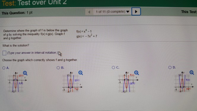 Solved Test. Test over Unit 2 | 1 or 11 (0 complete) This | Chegg.com