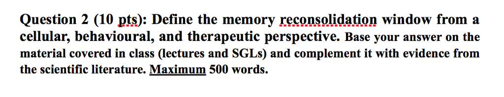 compare and contrast the difference of memory | Chegg.com
