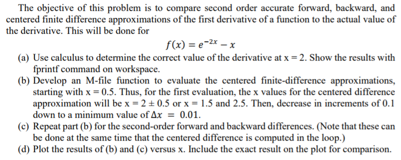 Solved The objective of this problem is to compare second | Chegg.com