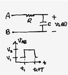 Solved A rectangular voltage pulse is applied at the input | Chegg.com