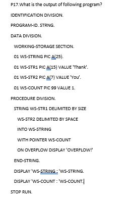 Solved What is the output of following program? | Chegg.com