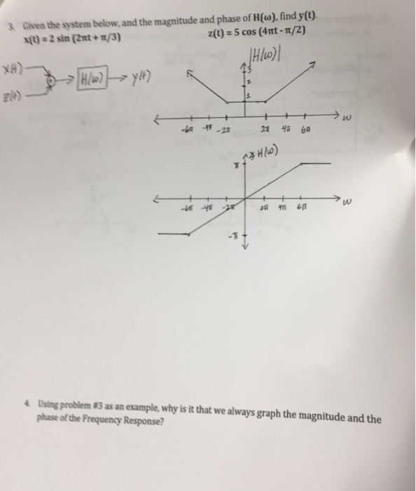 Solved Signals and system 2 questions. Do first one and then | Chegg.com