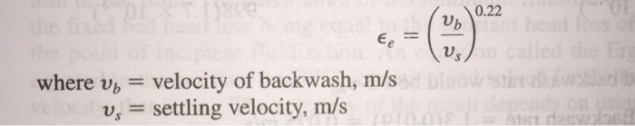 Solved Question 6-64: determine minimum fluidization | Chegg.com