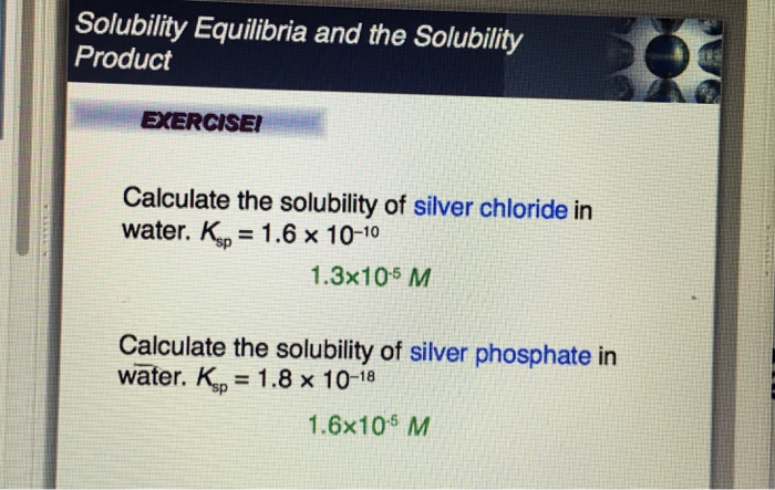 Solved Calculate the solubility of silver chloride in water. | Chegg.com