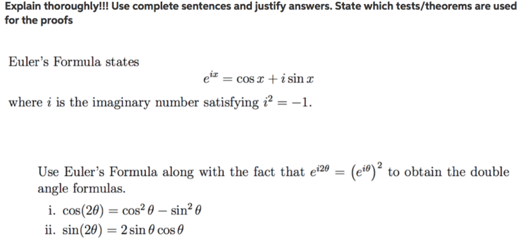 Solved Explain thoroughly!!! Use complete sentences and | Chegg.com