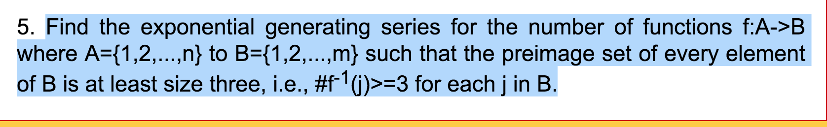 Solved Find the exponential generating series for the number | Chegg.com