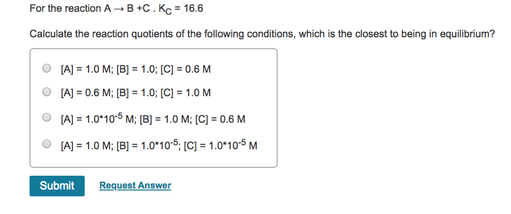 Solved For the reaction A → B +C . KC-16.6 Calculate the | Chegg.com