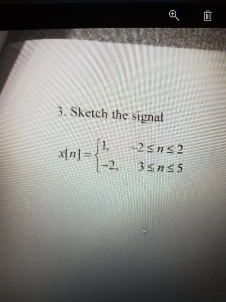 Solved 3. Sketch the signal | Chegg.com