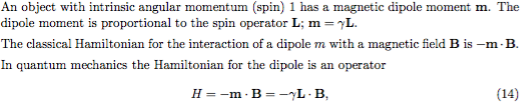 Solved An object with intrinsic angular momentum (spin) 1 | Chegg.com