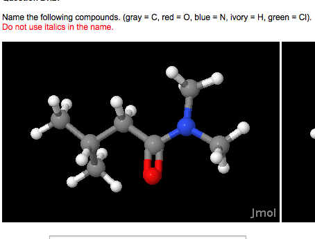Solved Name the following compounds. (gray = C, red = O, | Chegg.com
