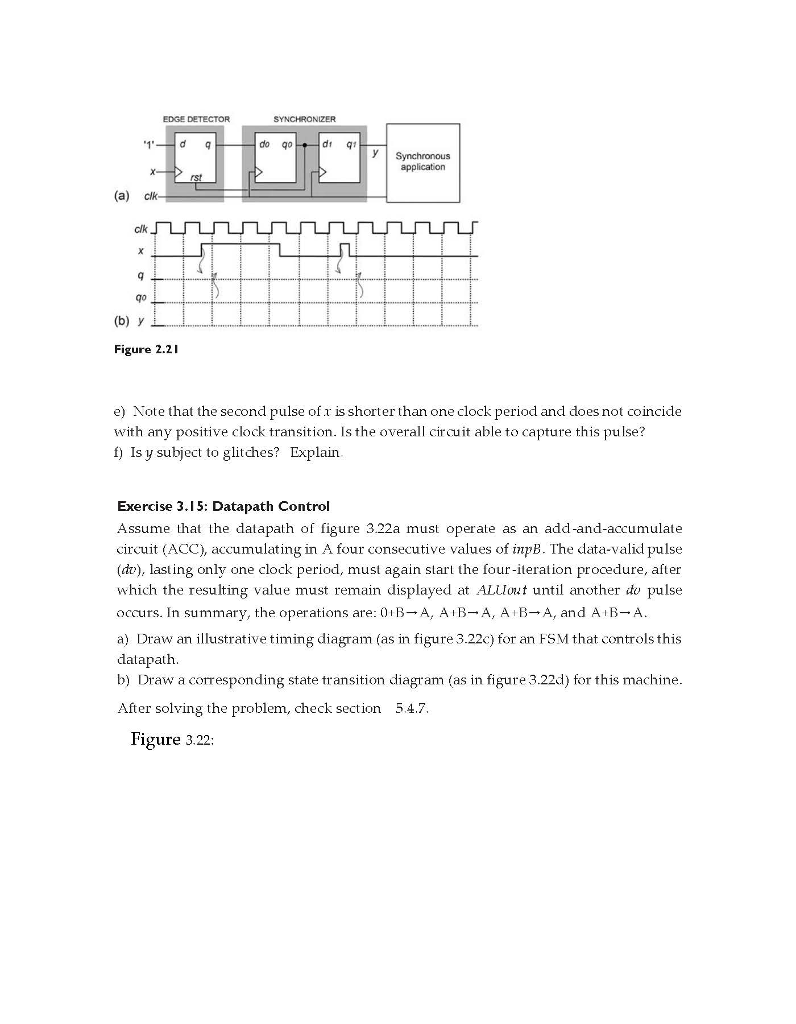 Solved Exercise 2.2: Metastability and synchronizers A | Chegg.com