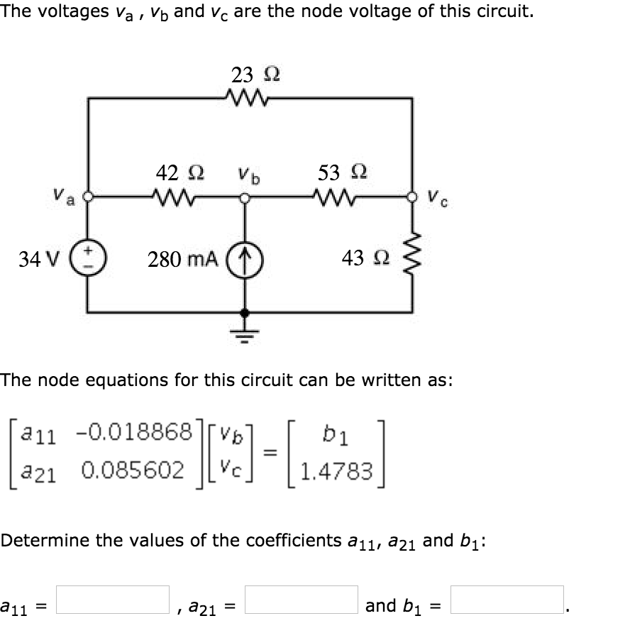 Solved The voltages Va, Vb and Vc are the node voltage of | Chegg.com