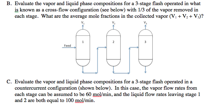 1. Flash Distillation: A binary mixture of hexane and | Chegg.com