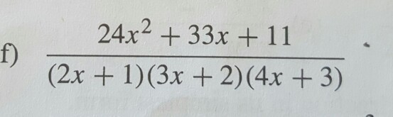 Solved 24x2 33x 11 (2x 1)(3x 2) (4x 30 | Chegg.com