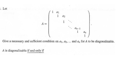 Solved Let A= . Give a necessary and sufficient condition on | Chegg.com