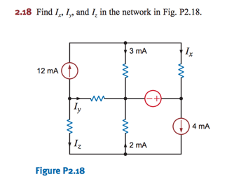 Solved Find I_x, I_y, I_z in the network in Fig. P2.18. | Chegg.com
