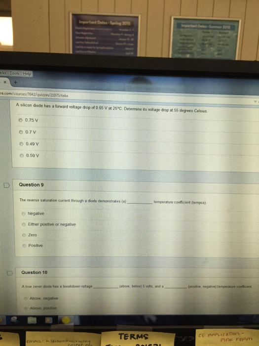 Solved A silicon diode has a forward voltage drop of 0.65 v | Chegg.com