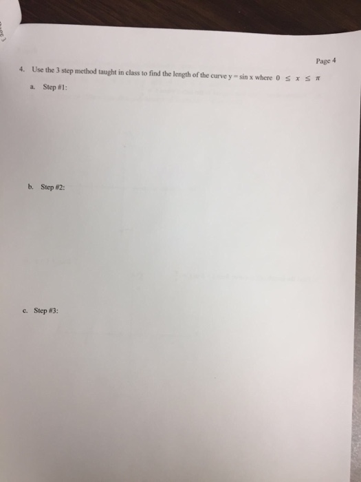 Solved Use the 3 step method taught in class to find the | Chegg.com