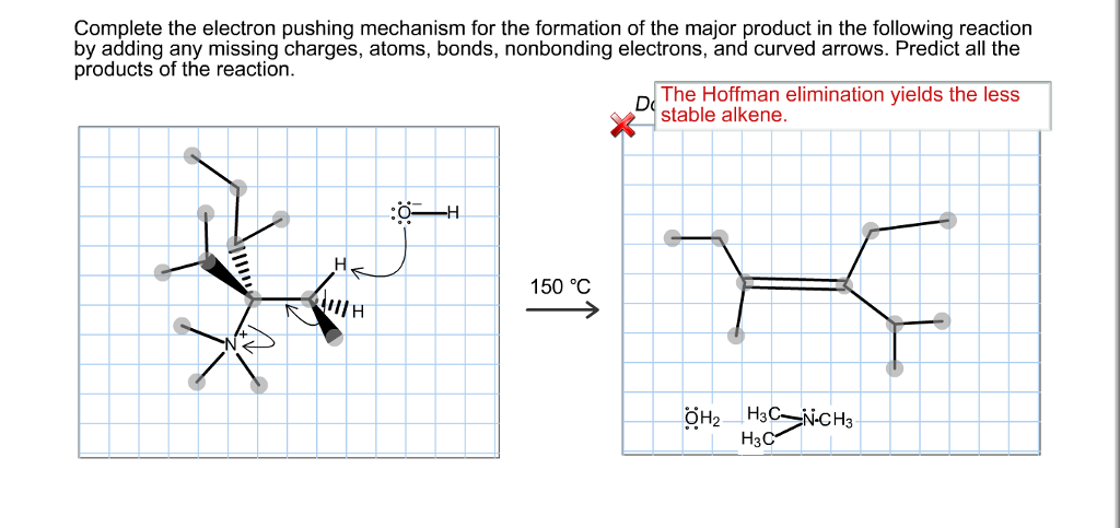 Solved Complete the electron pushing mechanism for the | Chegg.com