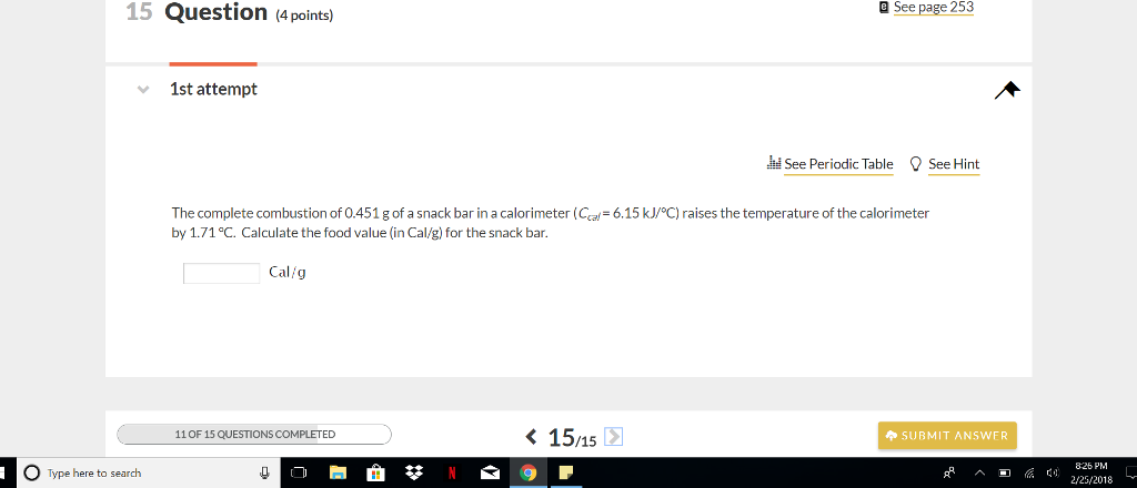 Solved 15 Question (4 points) a See page 253 1st attempt l | Chegg.com Solved 15 Question (4 points) a See page 253 1st attempt l | Chegg.com