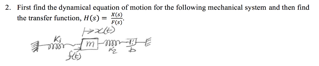 Solved First find the dynamical equation of motion for the | Chegg.com