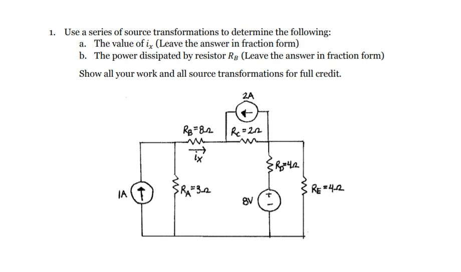 Solved Use A Series Of Source Transformations To Determine