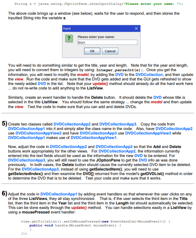 1) The tutorial code contains three different Pane | Chegg.com