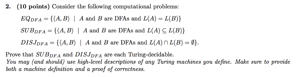 Solved 2. (10 points) Consider the following computational | Chegg.com