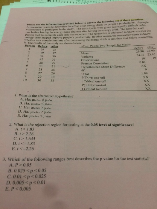 Solved A Researcher Wants To Determine The Effect Of An