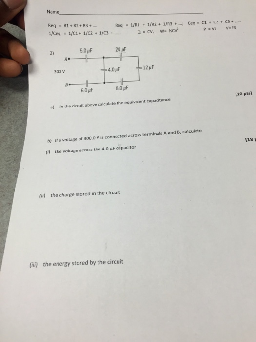 Solved Req = R1 + R2 + R3 + .... Req = 1/R1 + 1/R2 + 1/R3 + | Chegg.com