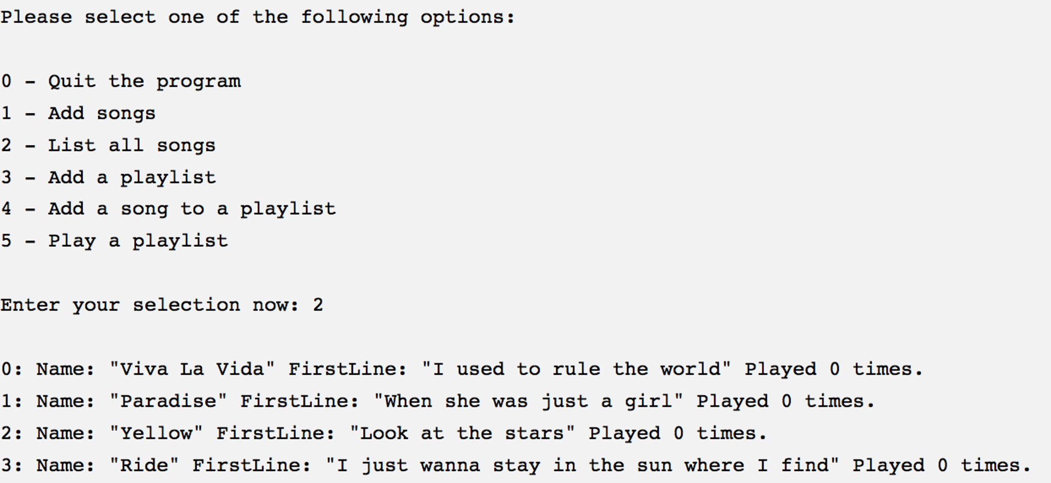 LIST OF POINTERS C++ PART A- The Menu Prompt the user | Chegg.com