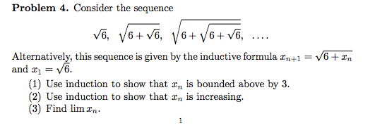 Solved Consider the sequence Squareroot 6, Squareroot 6 + | Chegg.com