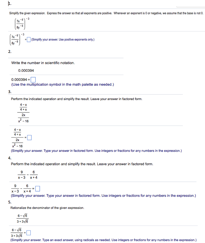 Solved Simplify The Given Expression Express The Answer So 