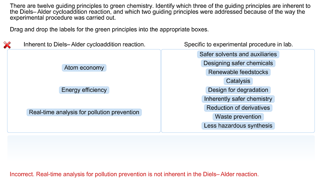 Solved There are twelve guiding principles to green | Chegg.com