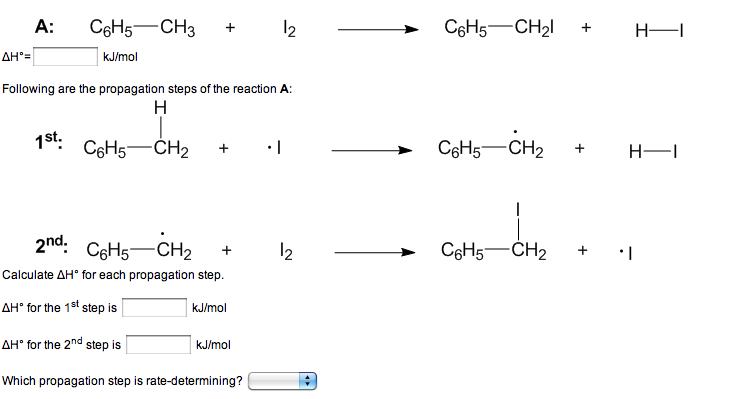 Solved Following are the propagation steps of the reaction | Chegg.com