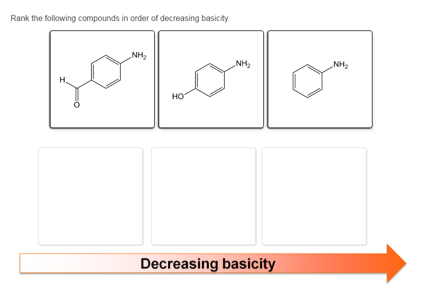 Solved Rank The Following Compounds In Order Of Decreasin