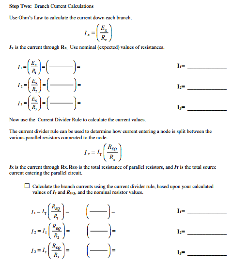 Solved Step One: Determine total current IToT for the | Chegg.com