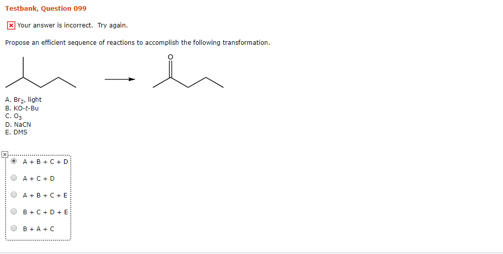 Solved Propose an efficient sequence of reactions to | Chegg.com