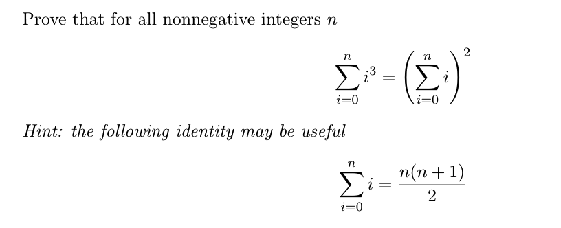 Solved Prove that for all nonnegative integers n | Chegg.com