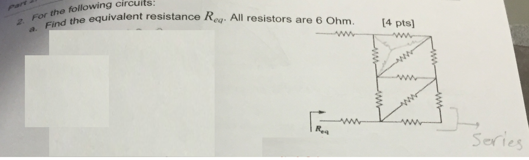 Solved For the following circuits: Find the equivalent | Chegg.com