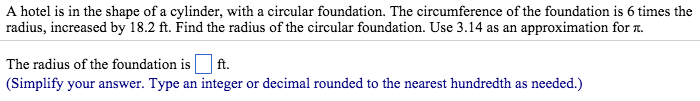 Solved A hotel is in the shape of a cylinder, with a | Chegg.com