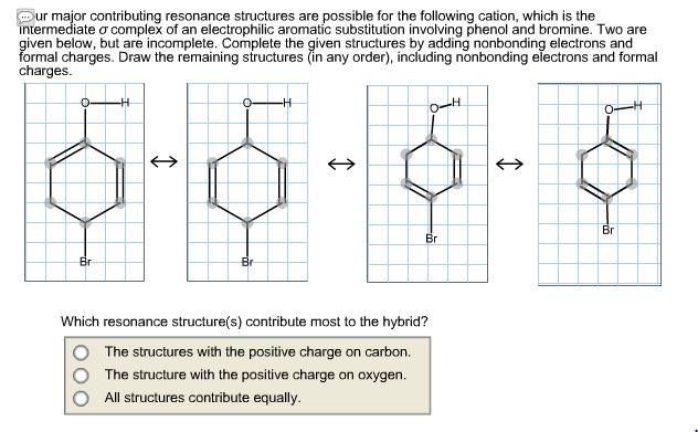 Solved ur major contributing resonance structures are | Chegg.com