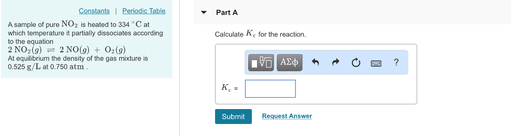 Solved Constants | Periodic Table Part A A sample of pure | Chegg.com