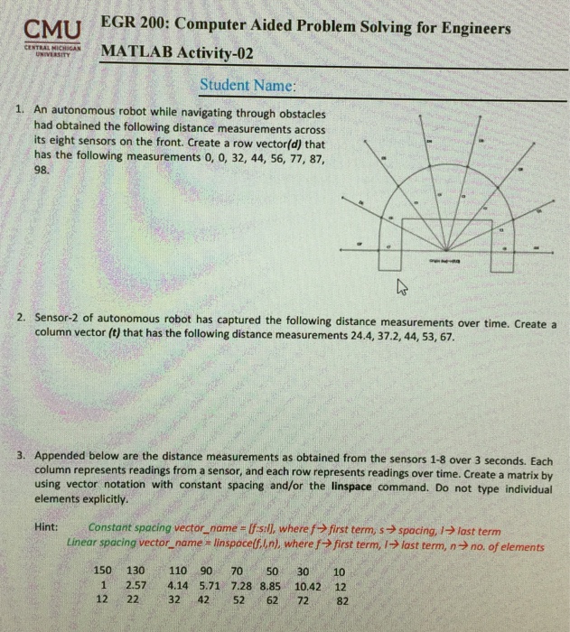 Solved Cm Cmu Egr 200 Computer Aided Problem Solving For