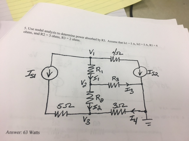Solved Use Nodal Analysis To Determine Power Absorbed By R3 Chegg solved-use-nodal-analysis-to-determine-power-absorbed-by-r3-chegg
