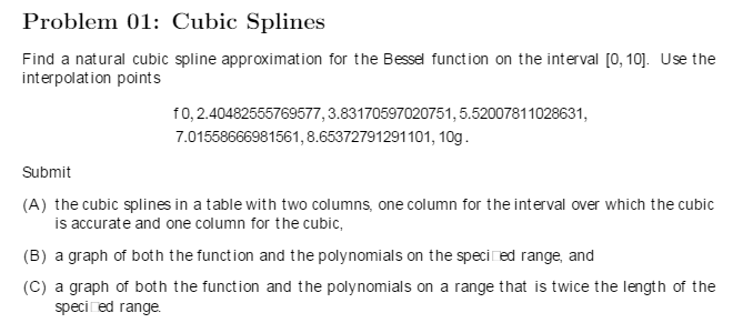 Find a natural cubic spline approximation for the | Chegg.com