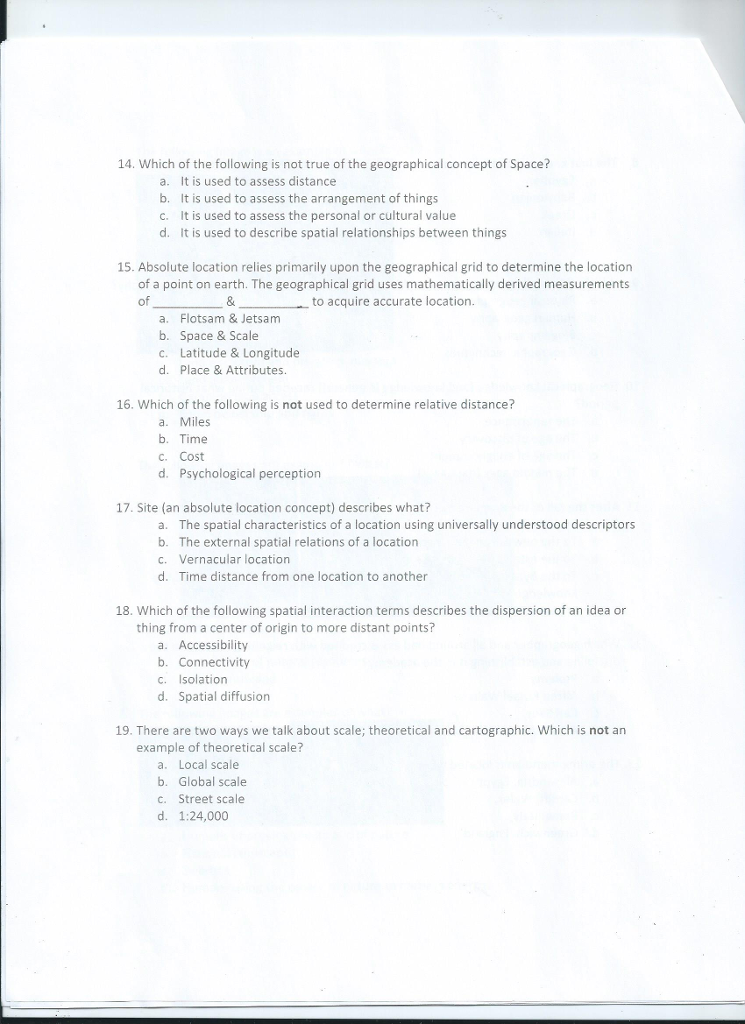 Solved Please write down the correct answer to all | Chegg.com