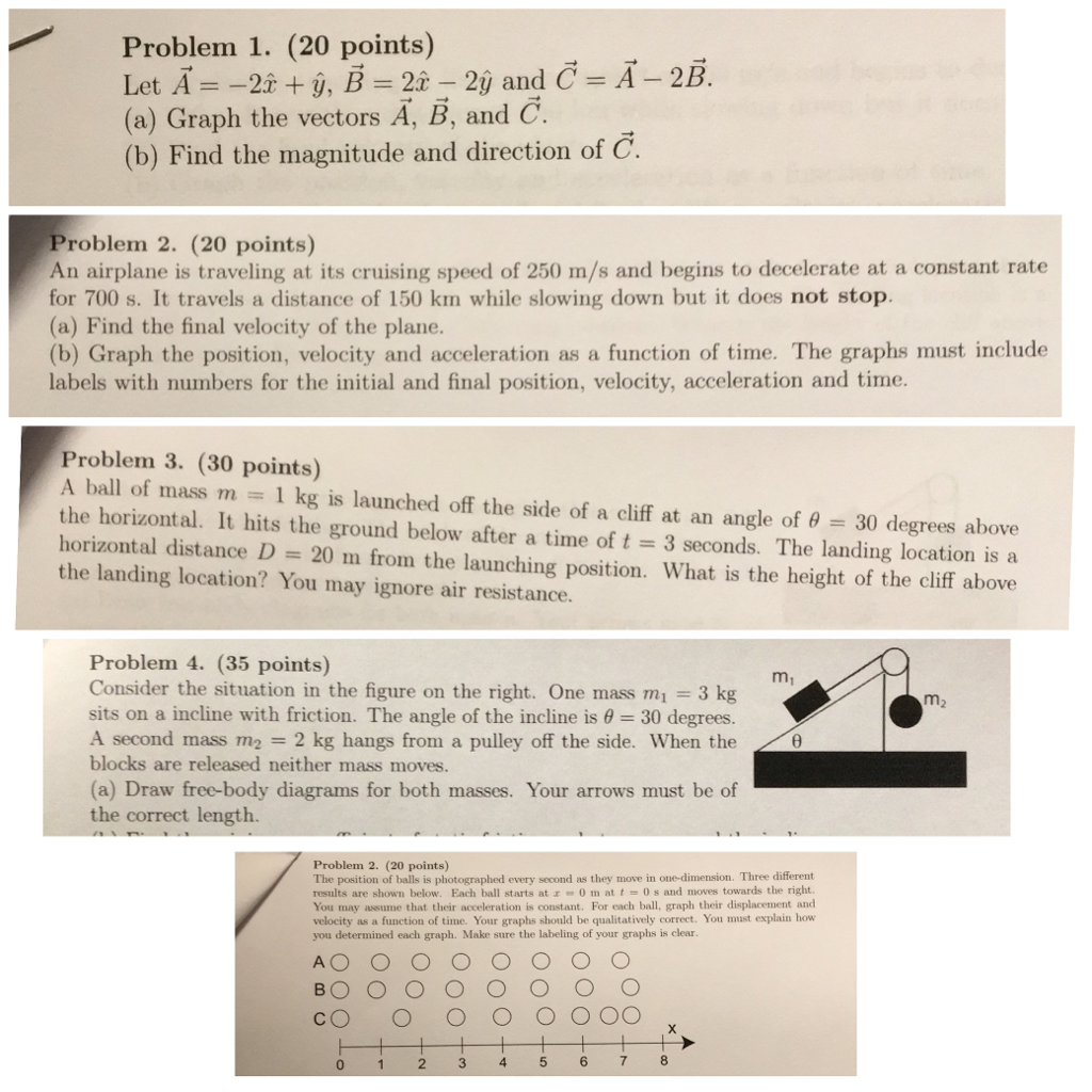 Solved Problem 1. (20 points) Let A=-2t + , B = 2x-2y and C | Chegg.com
