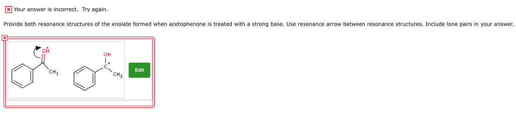 Solved Provide both resonance structures of the enolate | Chegg.com